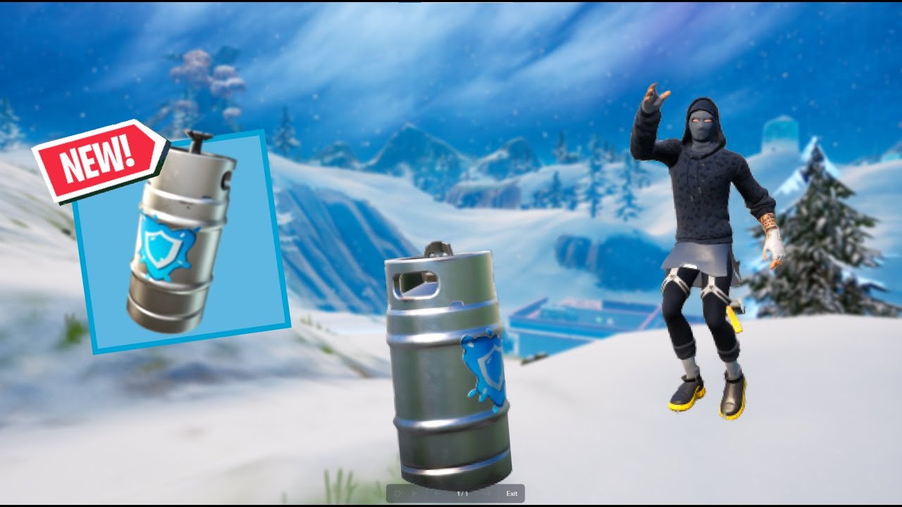 *NEW* SHIELD KEG Item in FORTNITE - YouTube