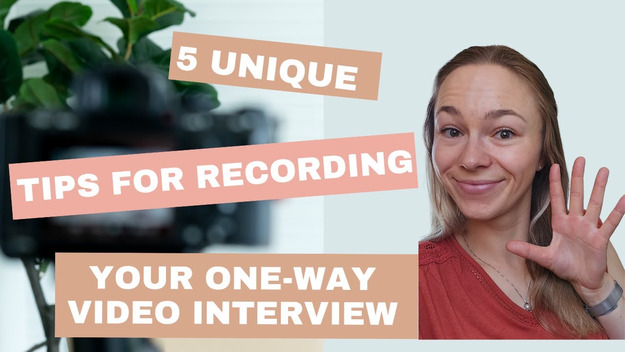 How to Ace Your One-Way Video Interview - YouTube