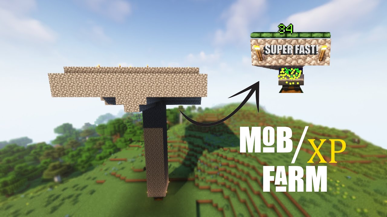 How To Make An Easy Mob XP Farm | Minecraft 1.19 - YouTube