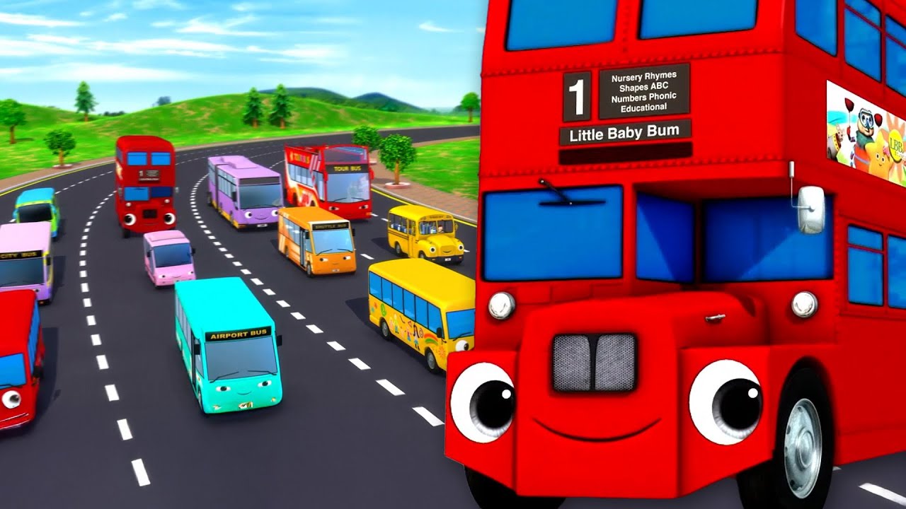 Different Types Of Buses! Who's Best?| 🚌Wheels on the BUS Songs! 🚌 ...