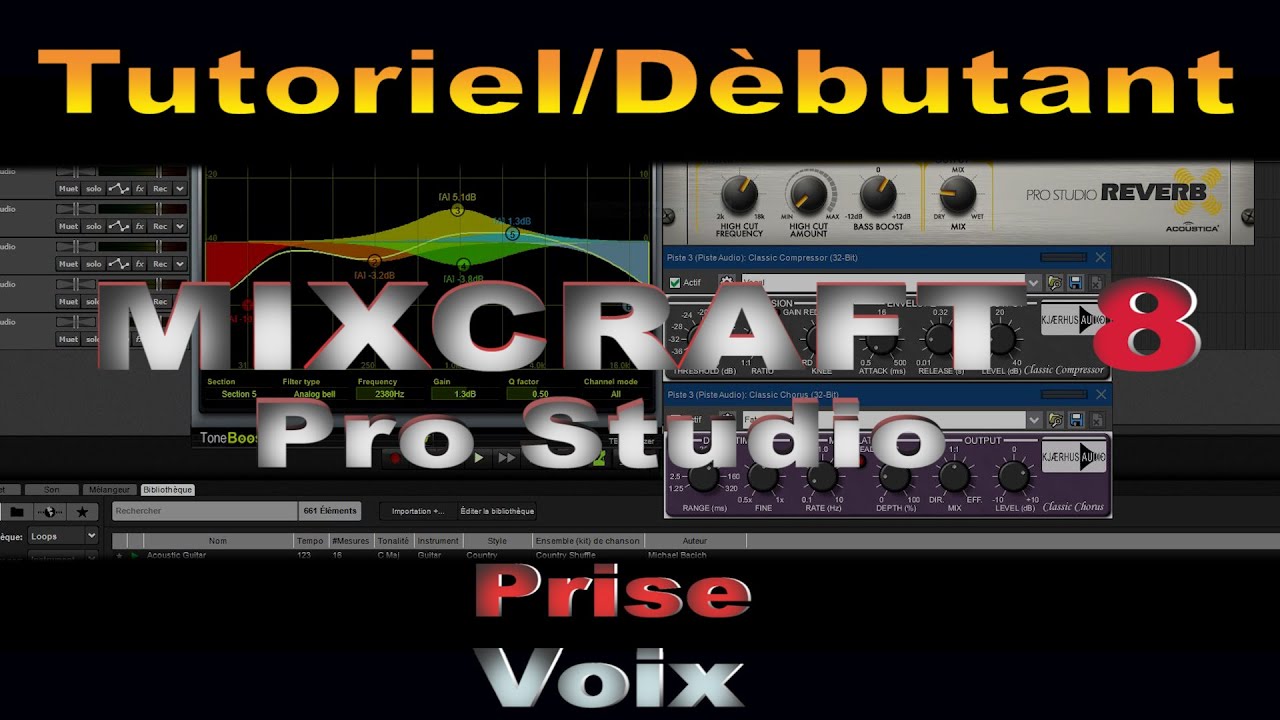 [Tutoriel Débutant] [FR] Mixcraft 8 Pro Studio/**Prise Voix** - YouTube