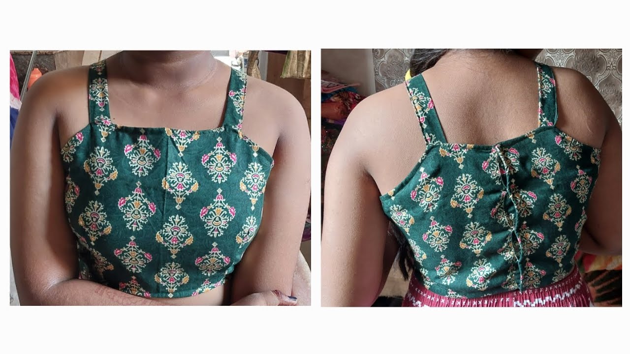 New blouse pattern design. sleeveless blouse design cutting and stitching full video. # ...