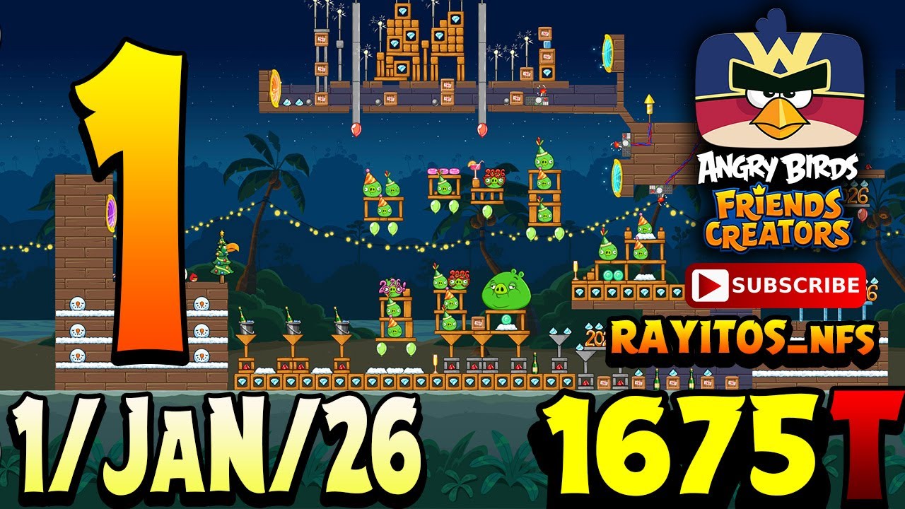 Angry Birds Friends Level 1 Tournament 1675 Highscore POWER-UP ...