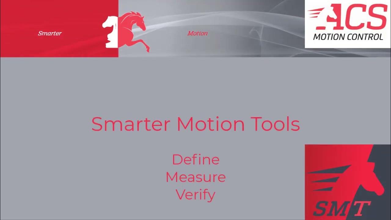 Smarter Motion Tools (SMT) Software Demo - YouTube