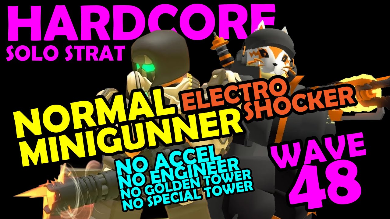 tds minigunner rework halloween 2023 Solo Hardcore Grind Gems tds with ...