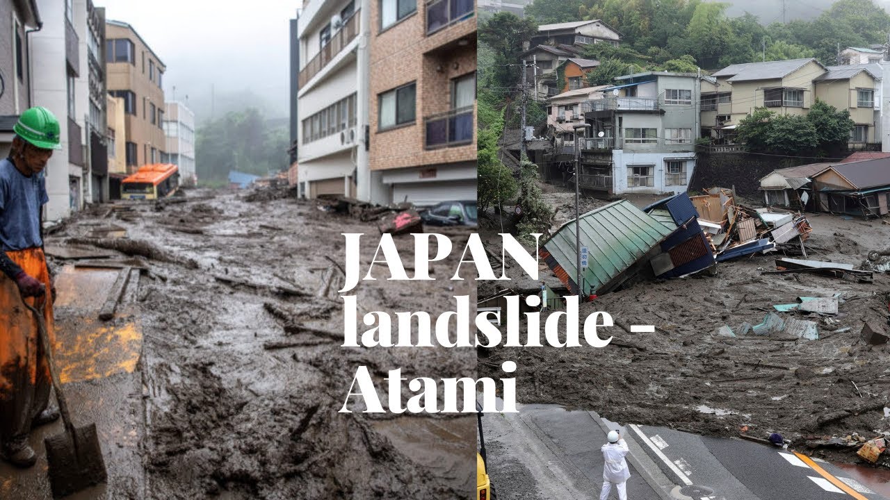 Japan landslide 2021 - Atami city mudslide - YouTube