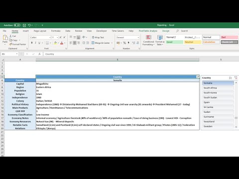Country Snapshot Tool - YouTube