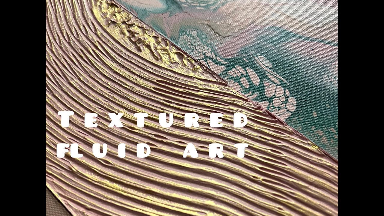 Abstract painting textured and acrylic flow art styles combination ...