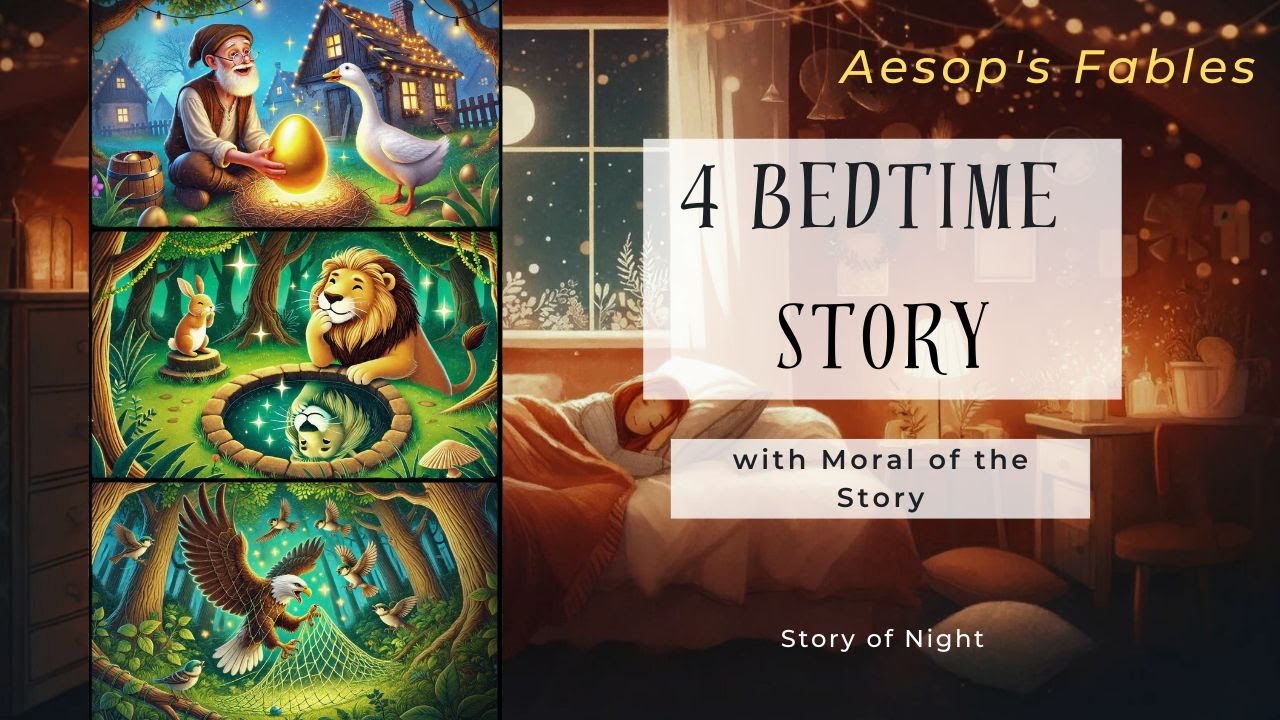 4 Bedtime Story | Aesop's Fables with Moral of the Story - YouTube