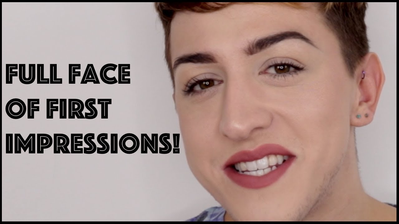 FULL FACE OF FIRST IMPRESSIONS || MAX'S LOOK - YouTube