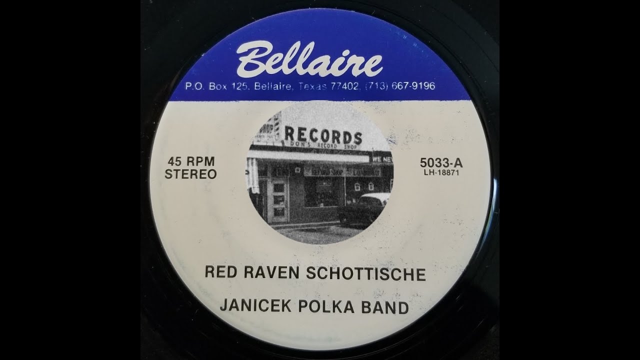 TEXAS POLKA: Janicek Polka Band / Red Raven Schottische / Bellaire 5033 ...