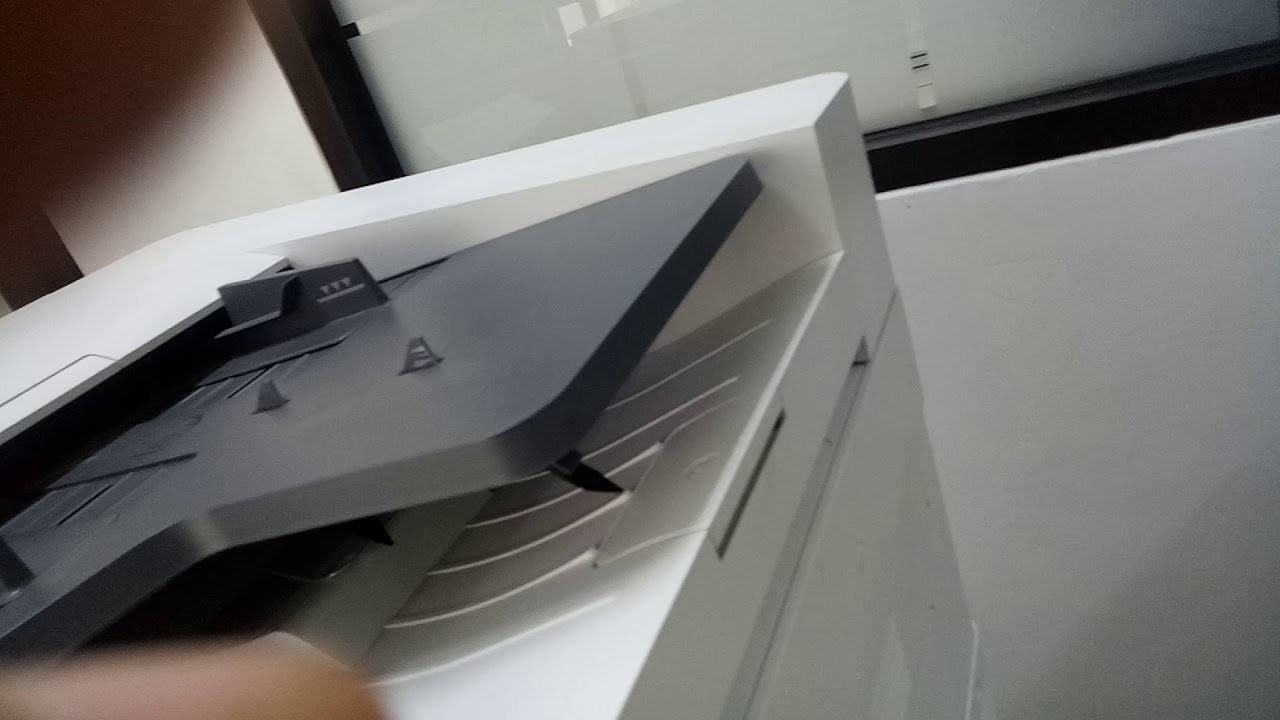 HP Color Laser Jet Managed MFP E77825 - YouTube