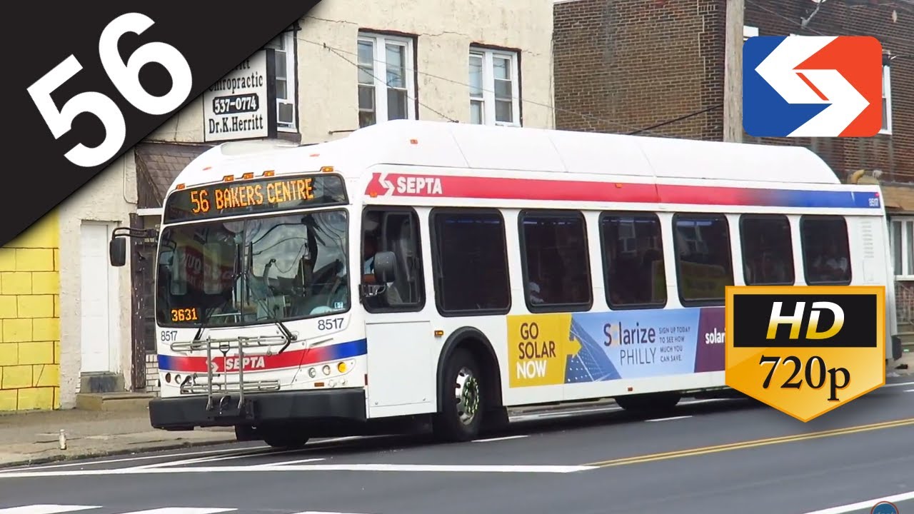 SEPTA Ride: 2011 New Flyer DE40LFR #8518 on route 56 to Torresdale ...