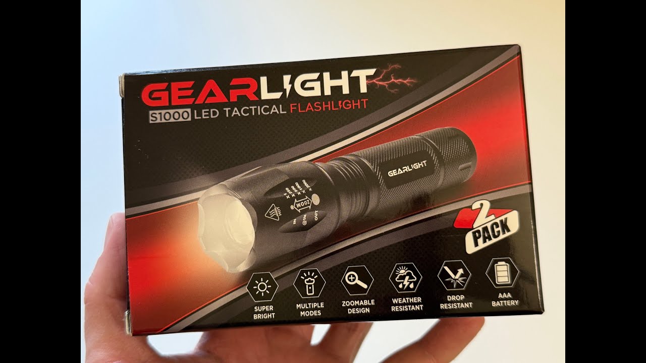 GearLight LED Flashlights Unboxing! - YouTube