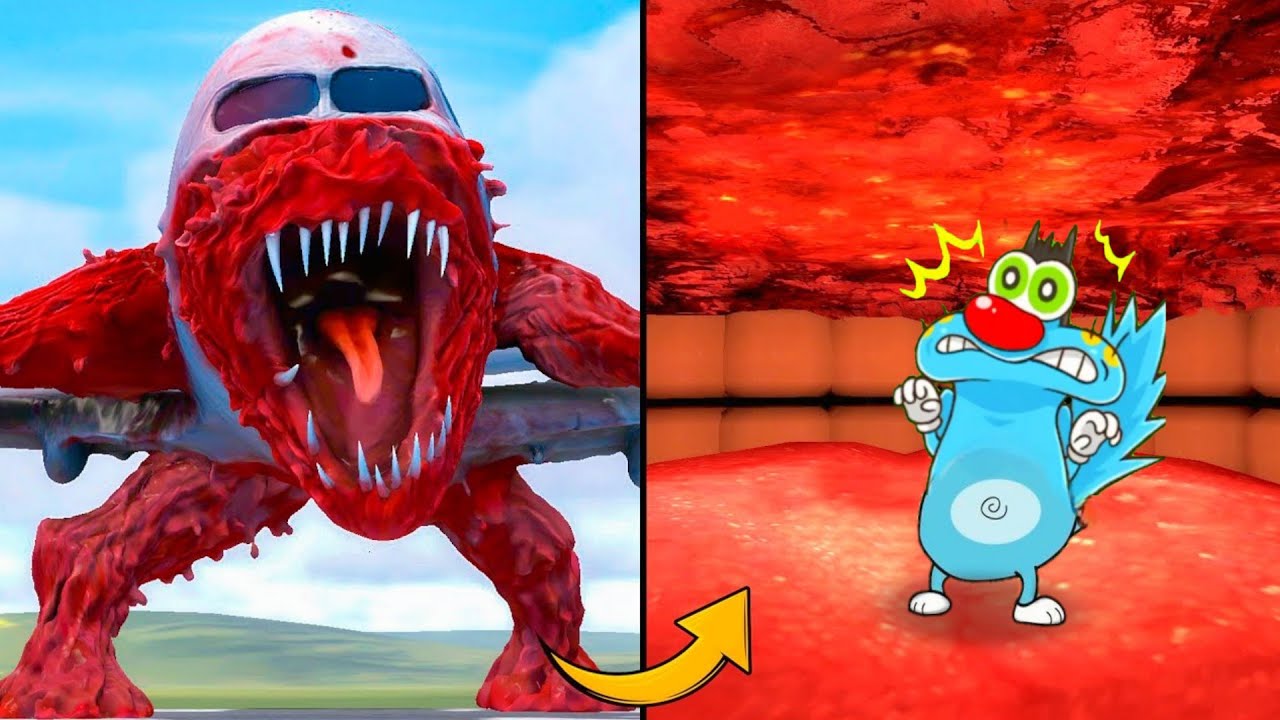 WHAT'S INSIDE THE INFECTED SKY NIGHTMARE AIRPLANE MONSTER OGGY FOUND ...