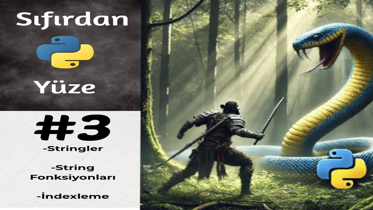 Sıfırdan Yüze Python - 3.Gün (Stringler, Stringlerı, İndexleme) - YouTube