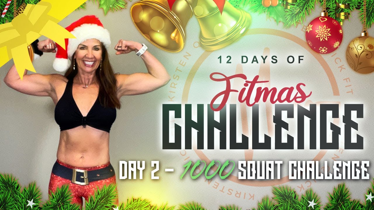 12 Days of FITMAS Challenge {DAY 2-1000 SQUATS} #1000squatchallenge #christmasfitnesschallenge ...