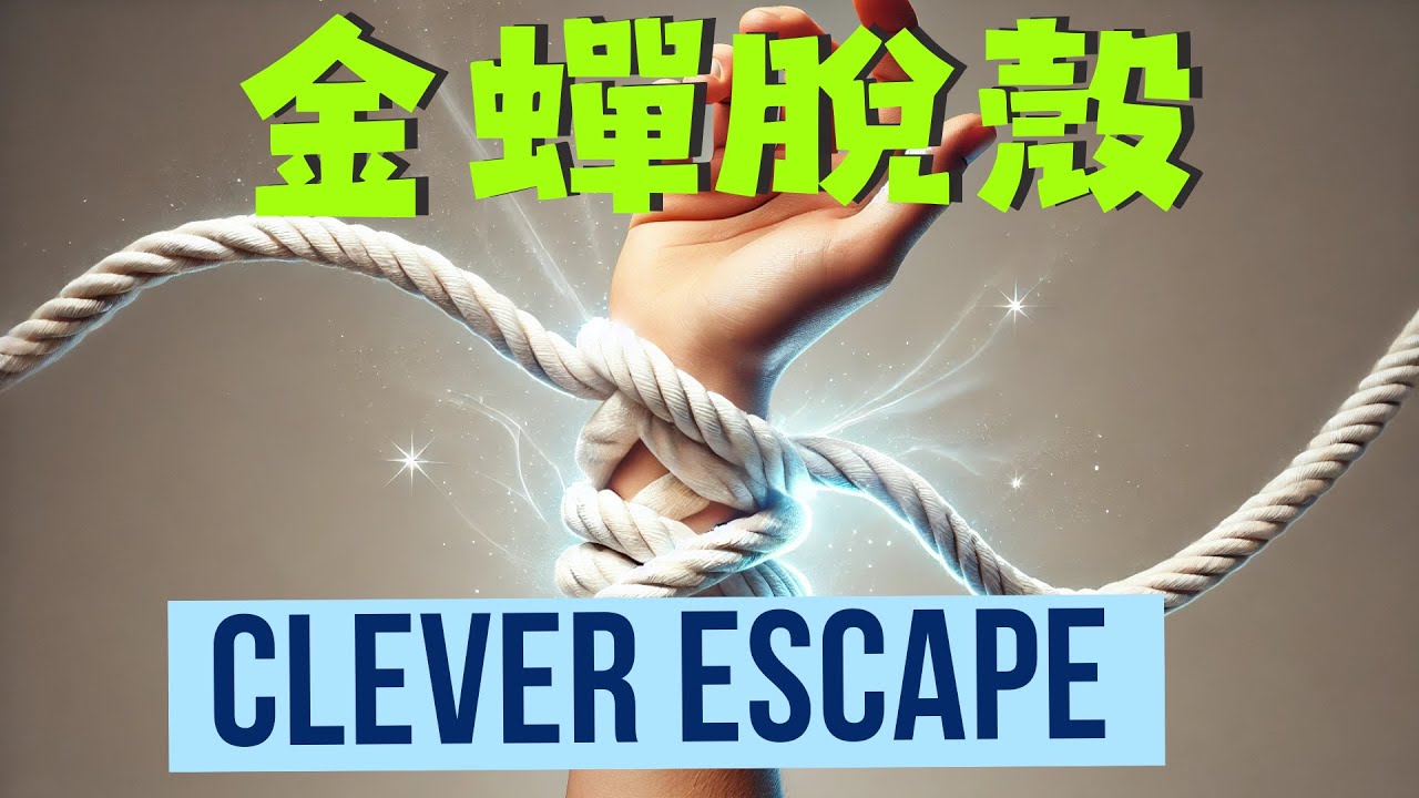 Rope magic绳子魔术-- Clever escape金蝉脱壳[纯手法魔术] [不需要道具][Pure Hand Magic][No ...