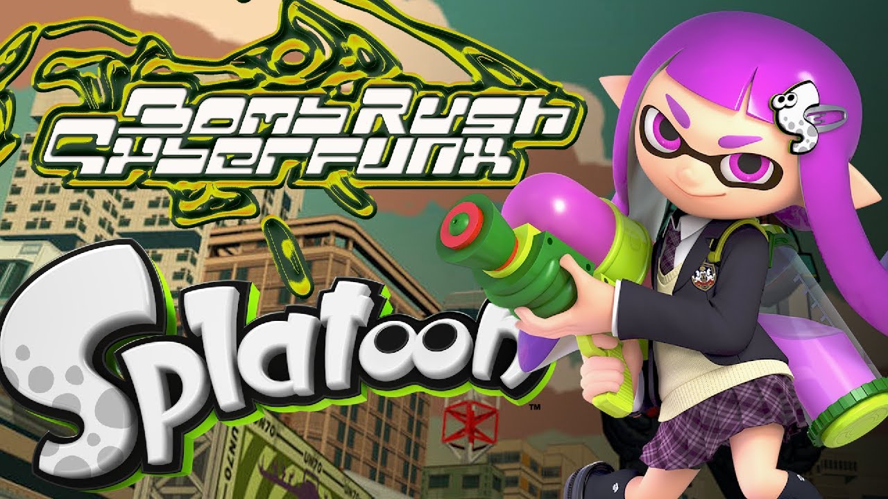 BOMB RUSH CYBERBLUSH [BRC x Splatoon Mashup] - YouTube