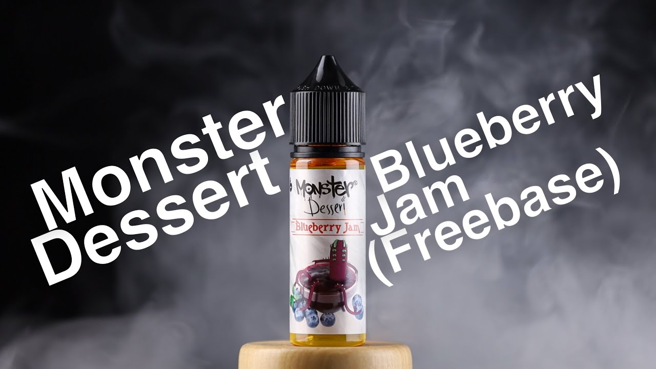 น้ำยาไทย Monster Dessert กลิ่น Blueberry Jam ฟรีเบส Freebase - YouTube