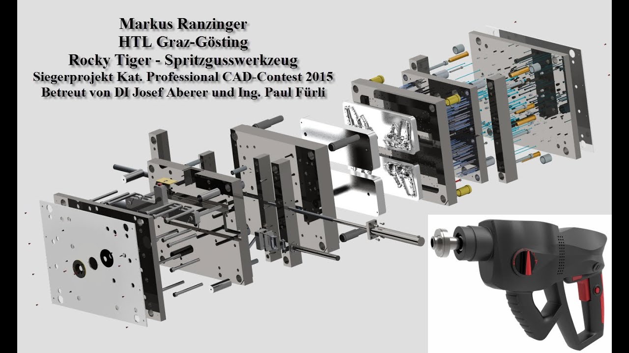Rocky Tiger - Spritzgusswerkzeug, Einreichung zum CAD-Contest 2015 von ...