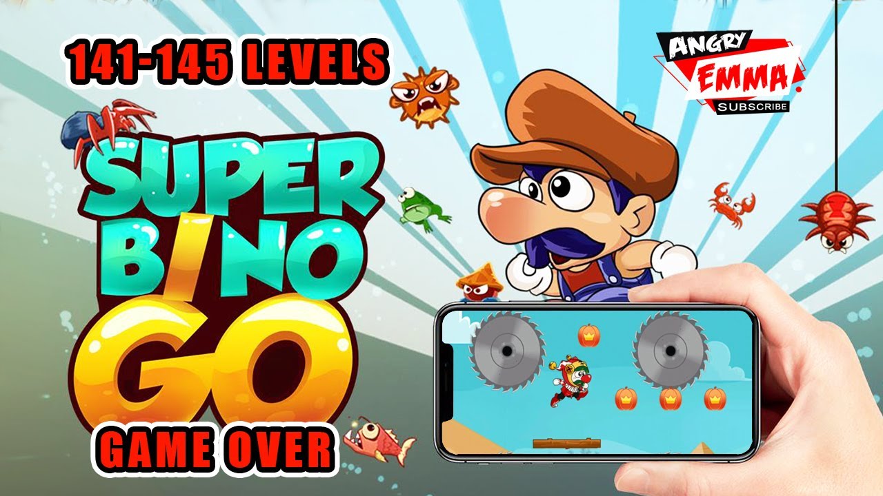 Super Bino Go GAME OVER - Levels 141-145 [2K 60fps] - YouTube