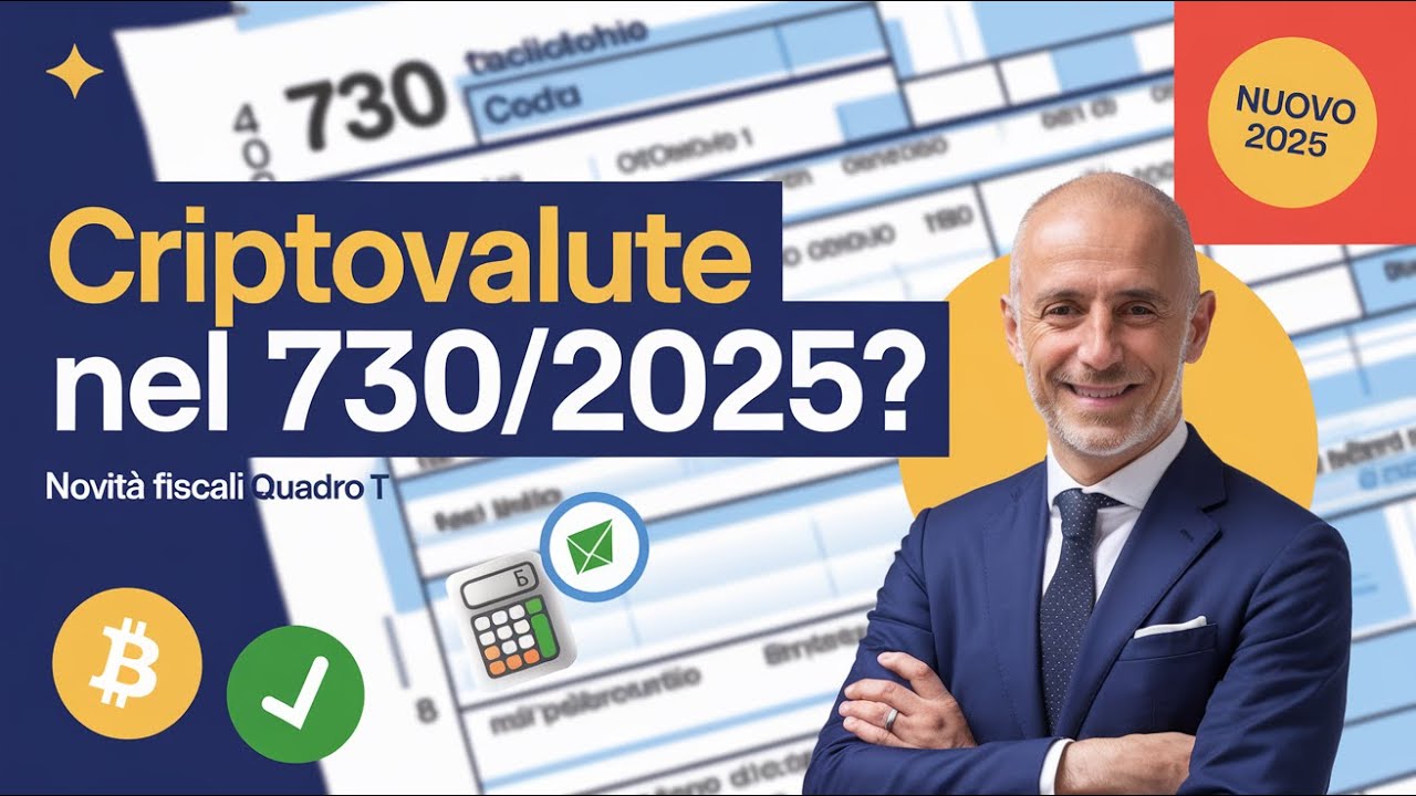 Modello 730-2025: Come Dichiarare le Criptovalute nel Quadro T (Guida Completa) - YouTube