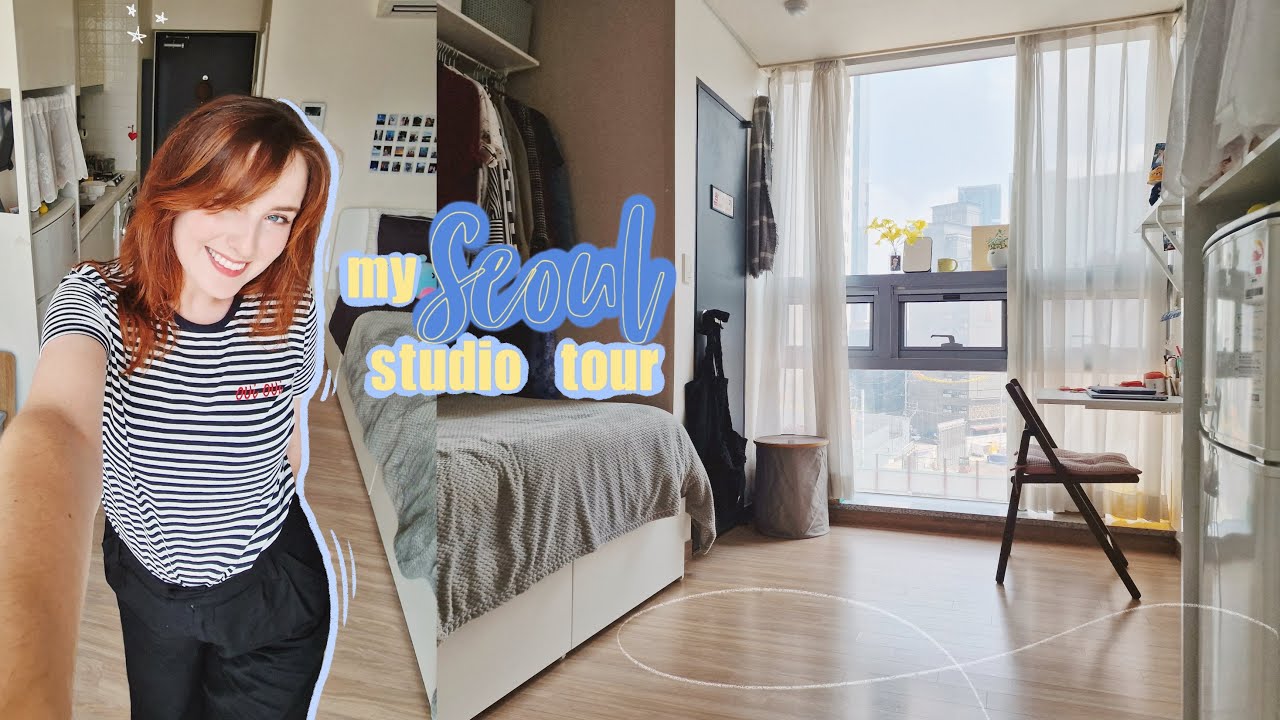 my $600 Seoul apartment tour 🏠 | Homes studio room tour in Yongsan-gu ...