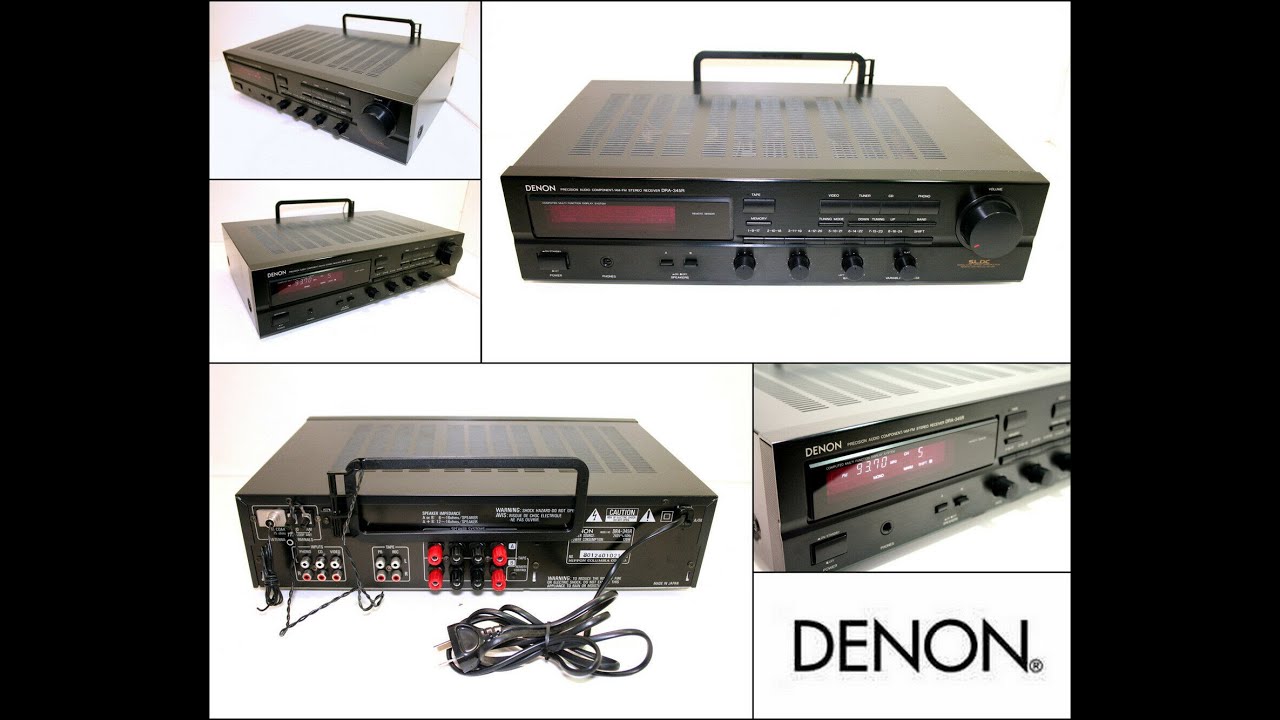 DENON DRA-345R AM FM Stereo Amplifier Receiver (Made in Japan) - YouTube