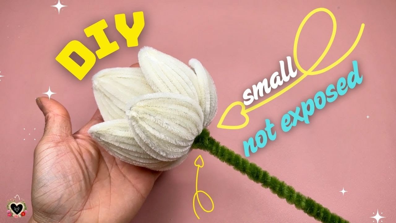 Special Tutorial Part 1🌷How to make beautiful Lotus Buds with compact ...
