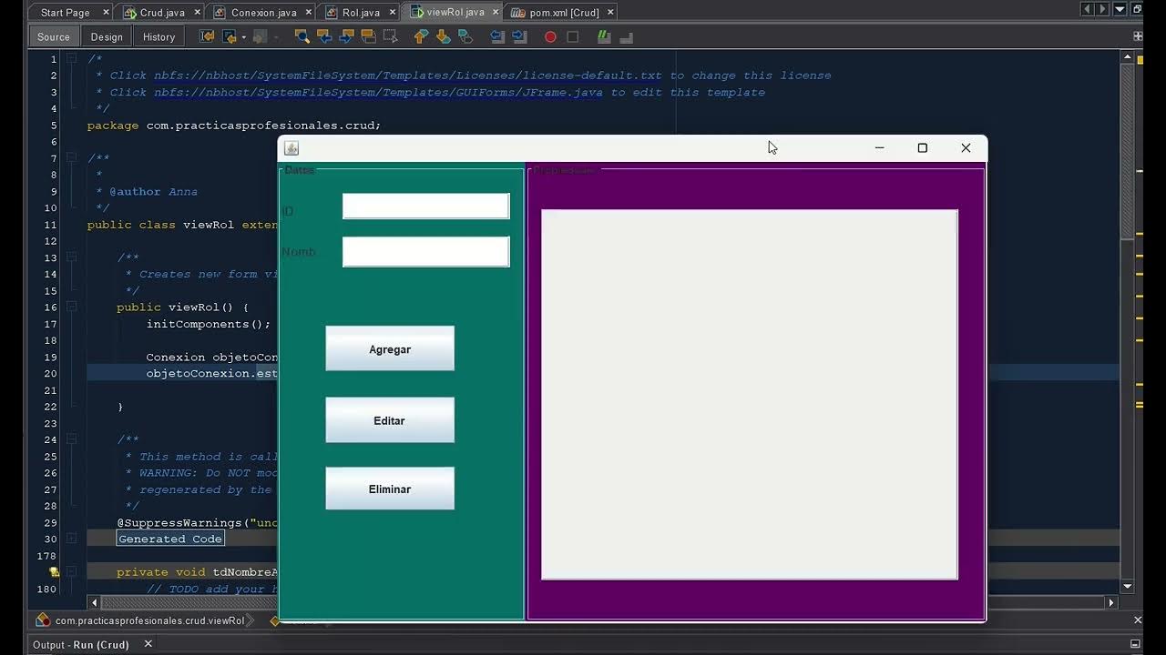 paso a paso CRUD JAVA CON CONEXION A MYSQL - YouTube