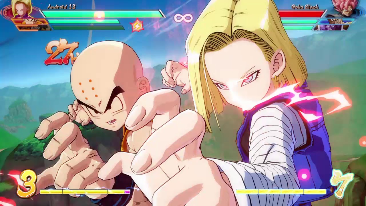 DRAGON BALL FighterZ - Android 18 Combo - YouTube