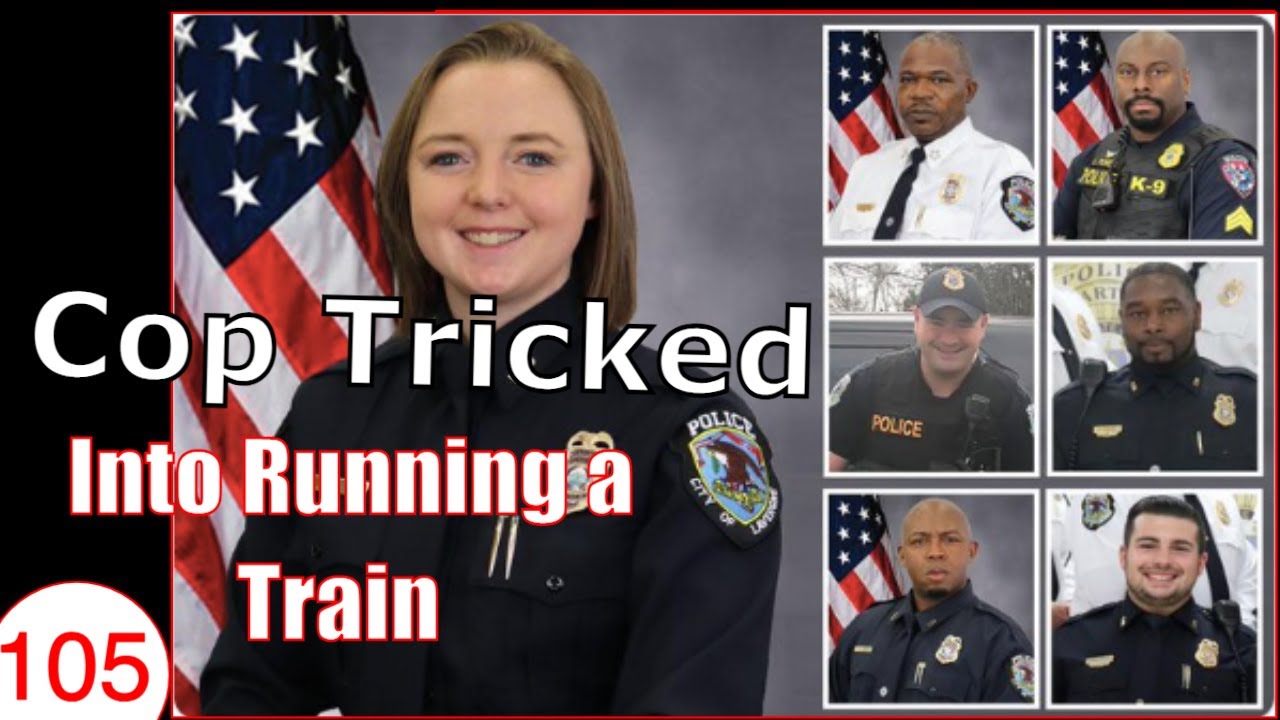 Police Department runs train on cop - YouTube