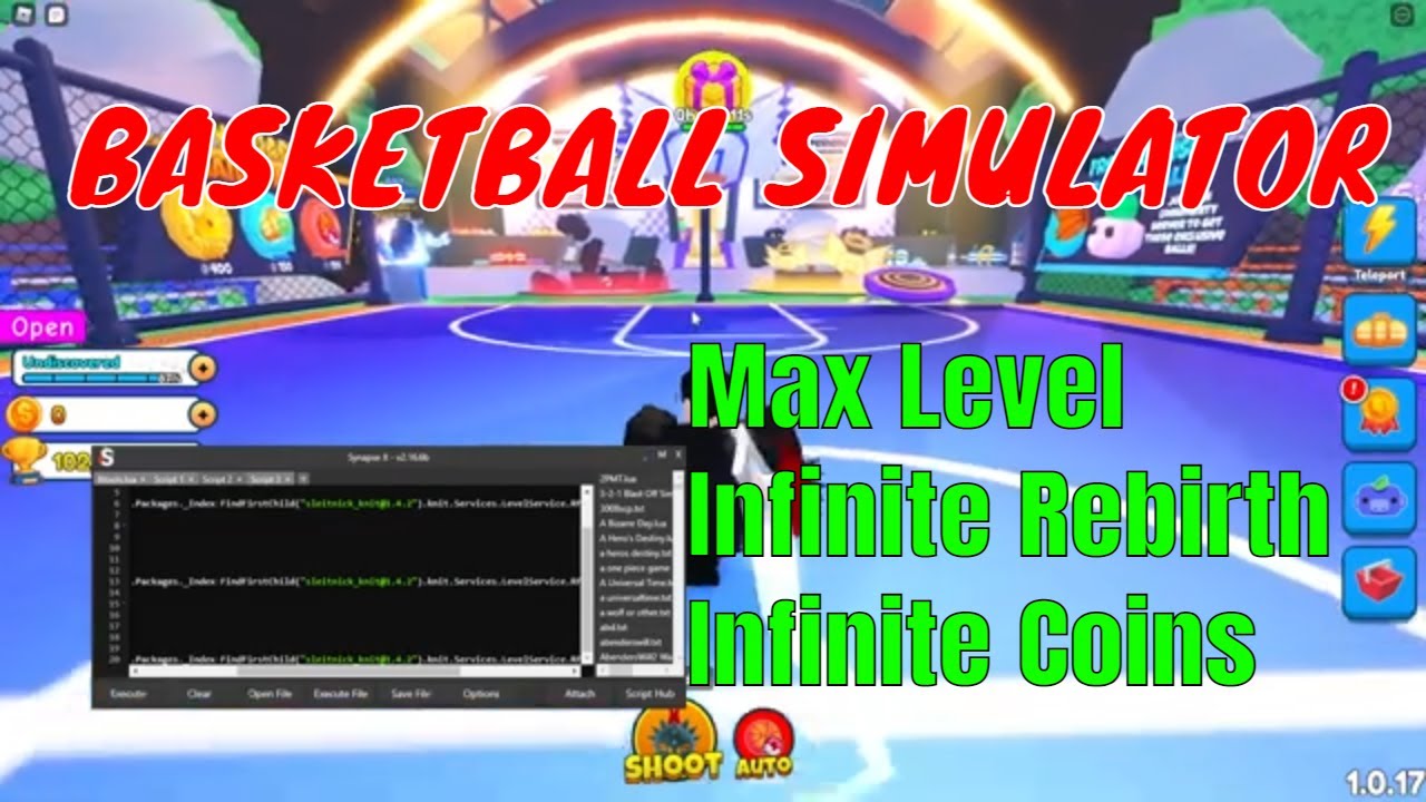 BasketBall Simulator Script GUI | Infinite Coins And Infinite Rebirth ...