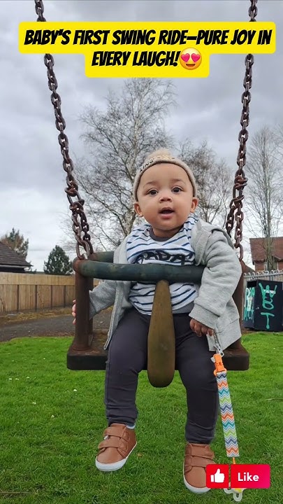 Baby's First Swing Ride— Pure Joy in Every Laugh! 😍 #shorts #Babyswing ...
