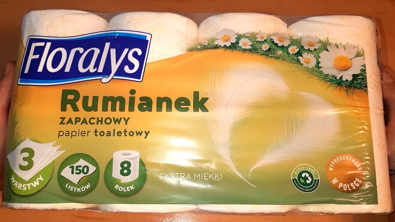 Floralys papier toaletowy rumianek - unboxing, cena, opinie, recenzja ...