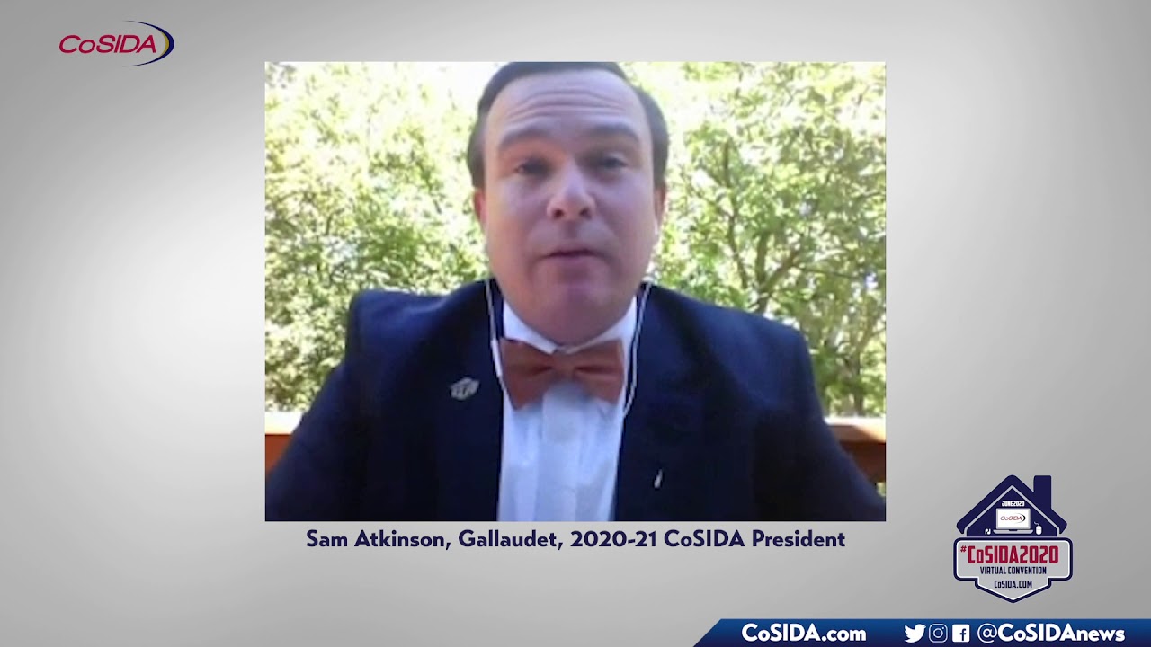 Sam Atkinson of Gallaudet Receives The Gavel to Become the 2020-21 ...