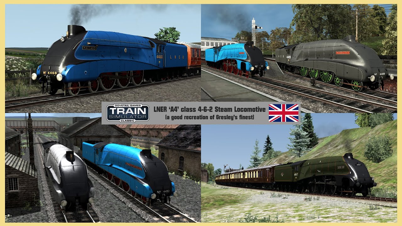 LNER 'A4' class Steam Locomotive review ~ Train Simulator - YouTube