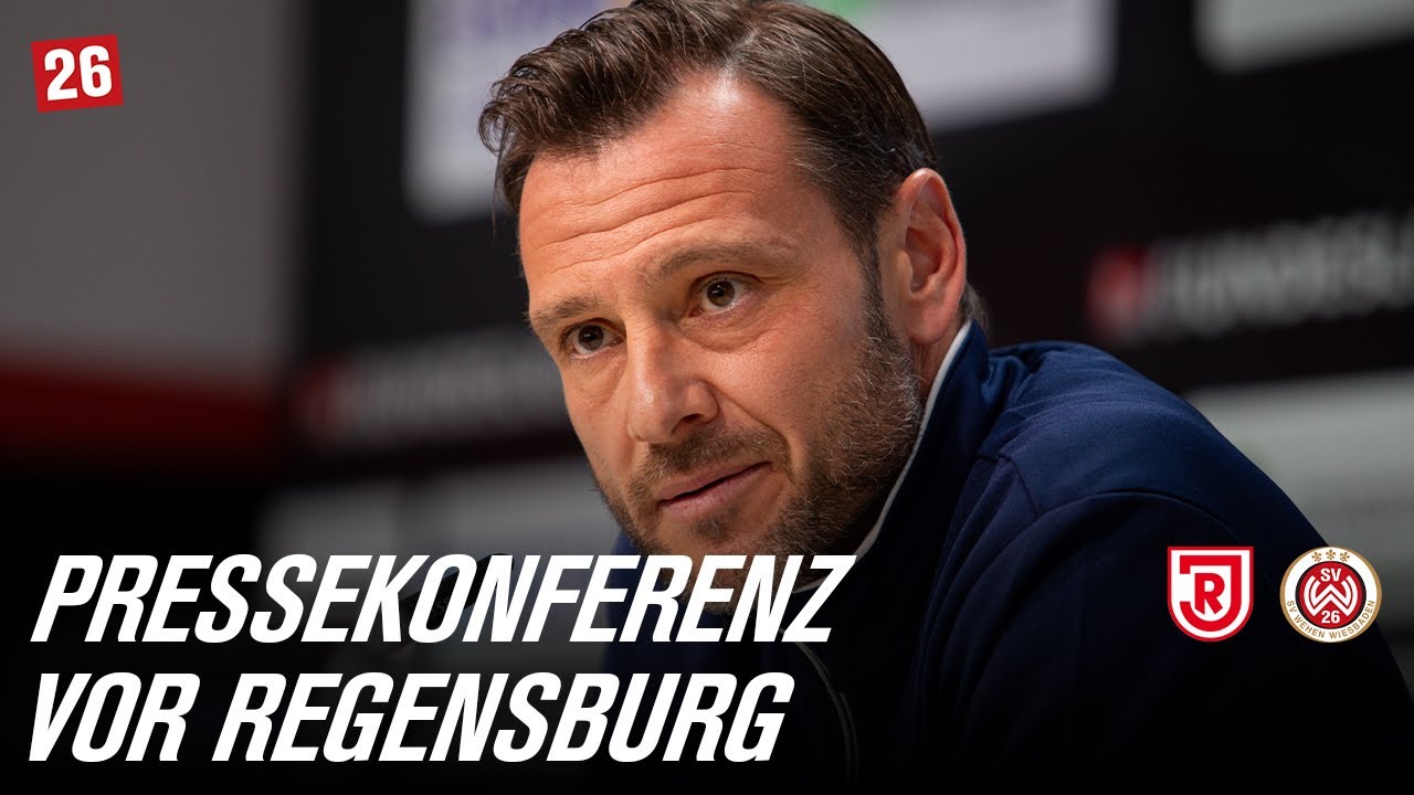 PRESSEKONFERENZ vor SSV Jahn Regensburg vs. SV Wehen Wiesbaden I ...