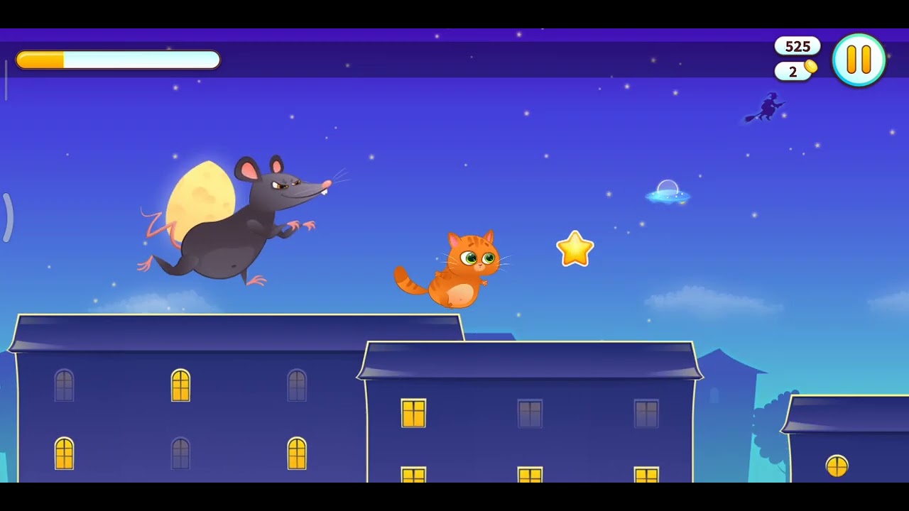 Bubbu my virtual pet cat : bubbu ran away from mouse - YouTube
