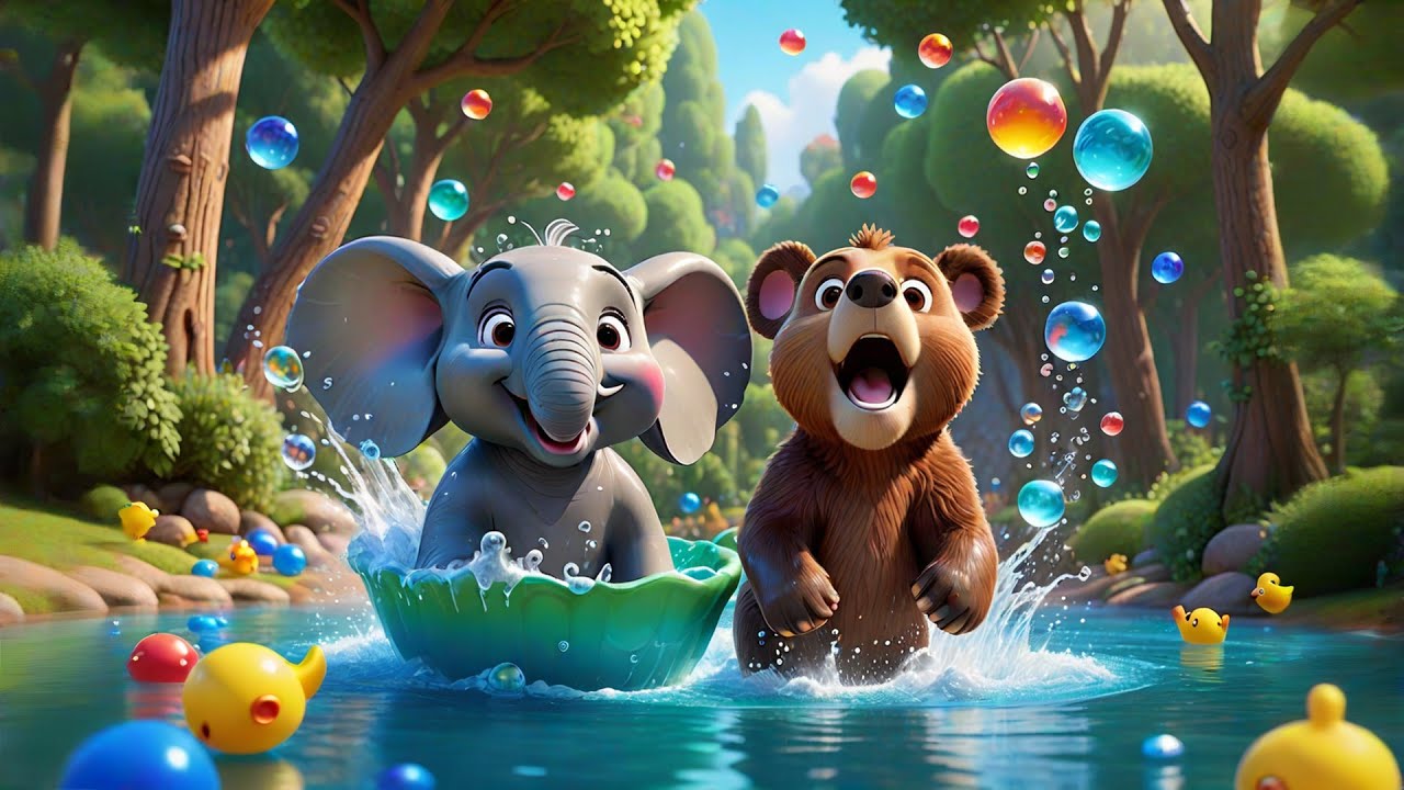 The Elephant’s Bubble Bath Surprise 🐘🫧 | Fun Learning Story for | Bath ...