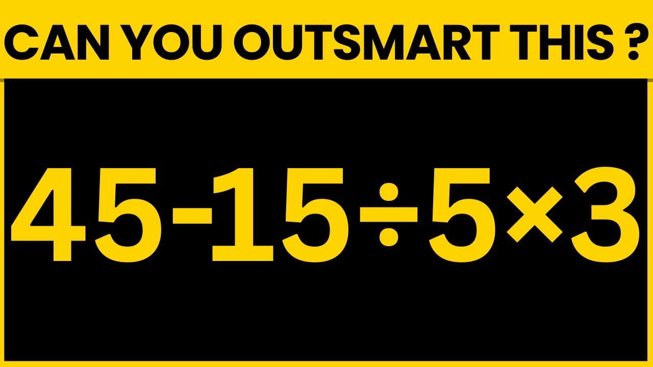 Can You Solve This Math Question Without a Mistake? - YouTube
