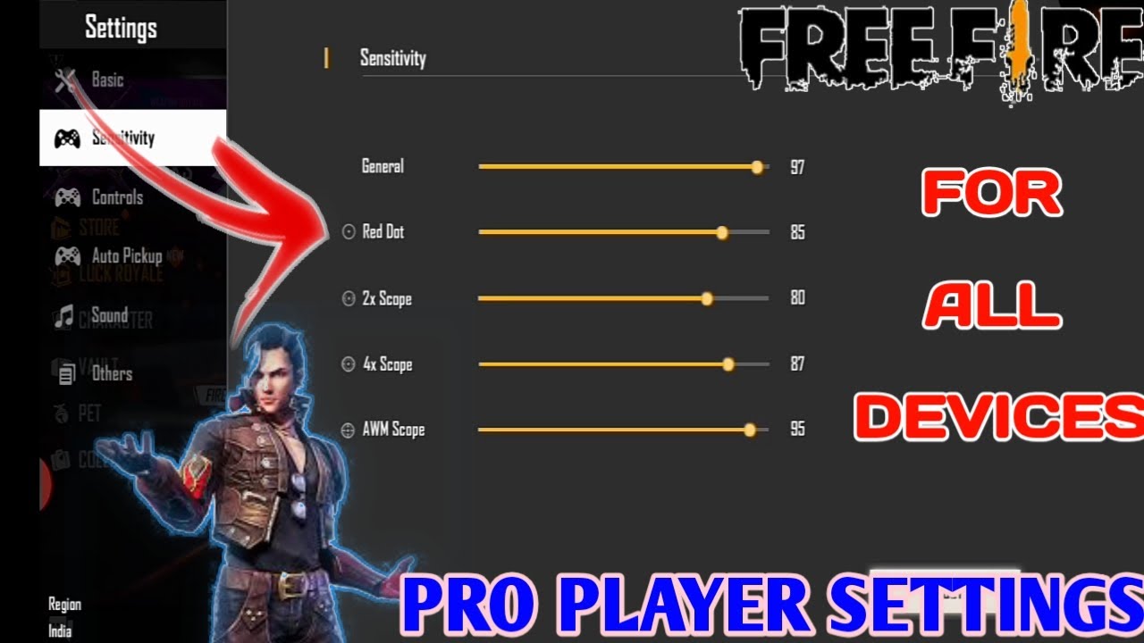 Best_Pro_Sensitivity_For_Auto_Headshot_in_Free_Fire।। Best Sensitivity ...