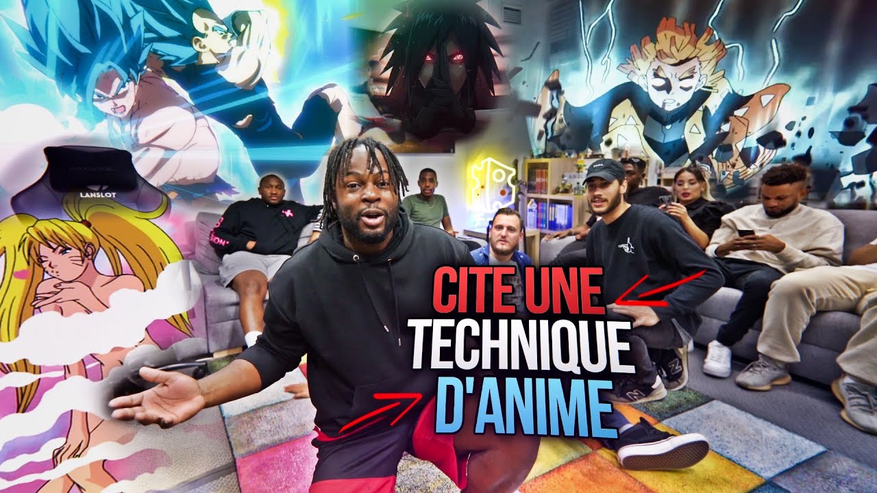 QUI CONNAIS LE PLUS DE TECHNIQUE D'ANIMES - YouTube