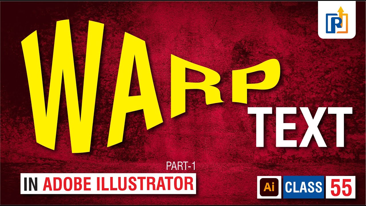 Warp Text | How to use Warp Text in illustrator | Warp Text illustrator ...