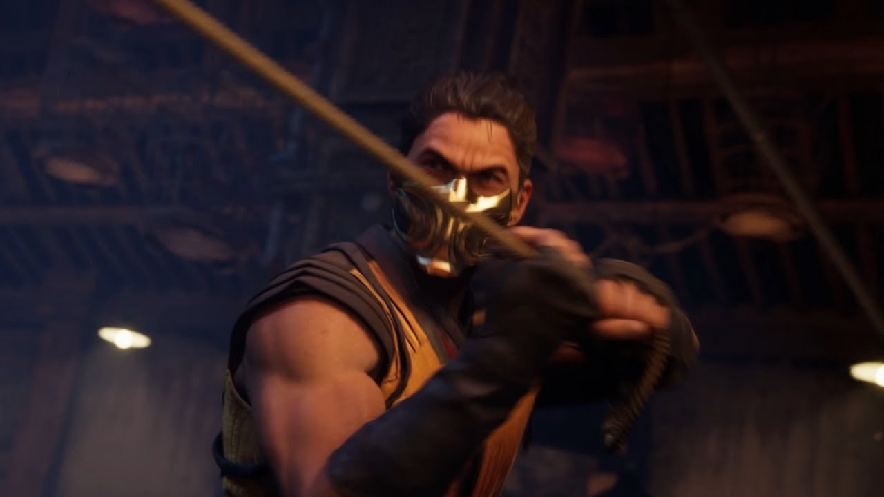 Scorpion's iconic 'Get over here' in Mortal Kombat 1 - YouTube
