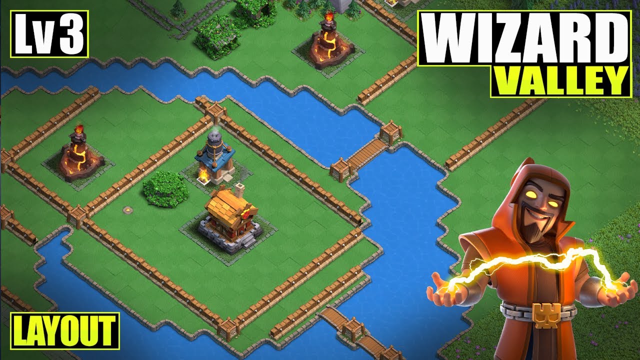 NEW BEST Base Layout for Wizard Valley lv.3 + link (UPDATED) - YouTube