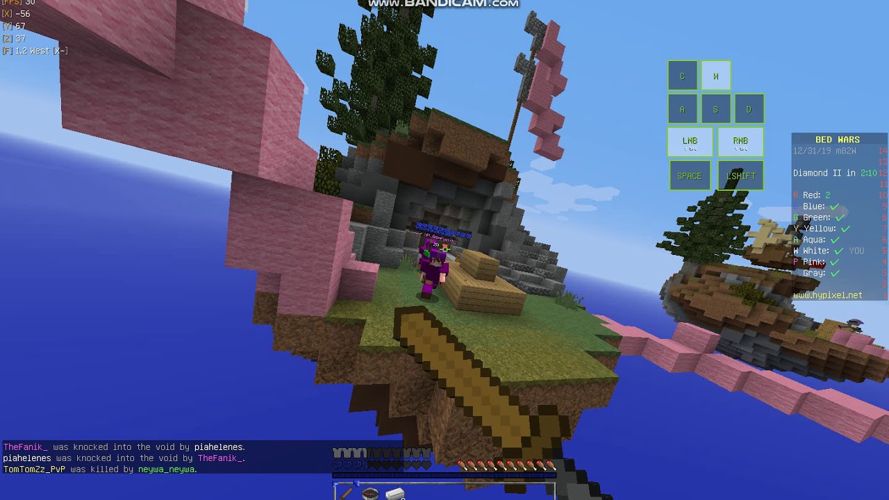 minecraft choi bedwars cung voi themalklog - YouTube