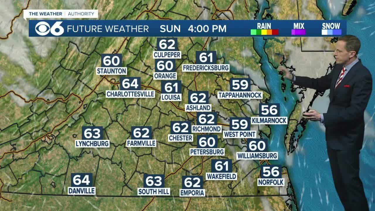 Hour-by-hour look at weekend weather in Virginia - YouTube