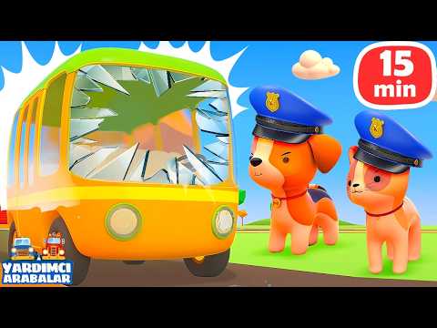 🚕🔥 Yardımcı Arabalar | Taksinin Bataryası Yanıyor, Otobüsün Camı Patlıyor! 🚌💥